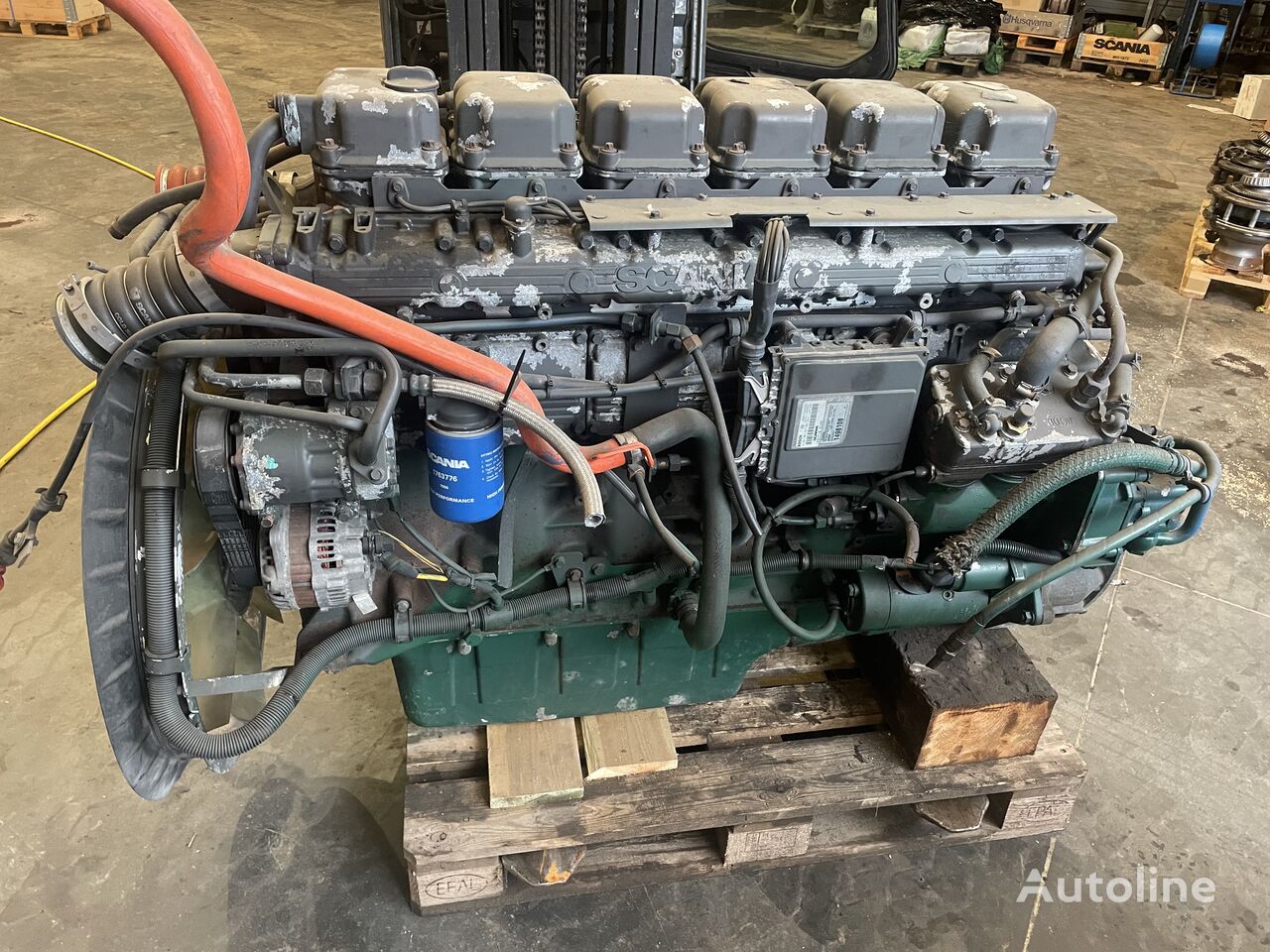 Silnik Scania 114 DC 1004 380 KM MOTOR ENGINE SERIA 4 DC 1104 0 281 001 ...